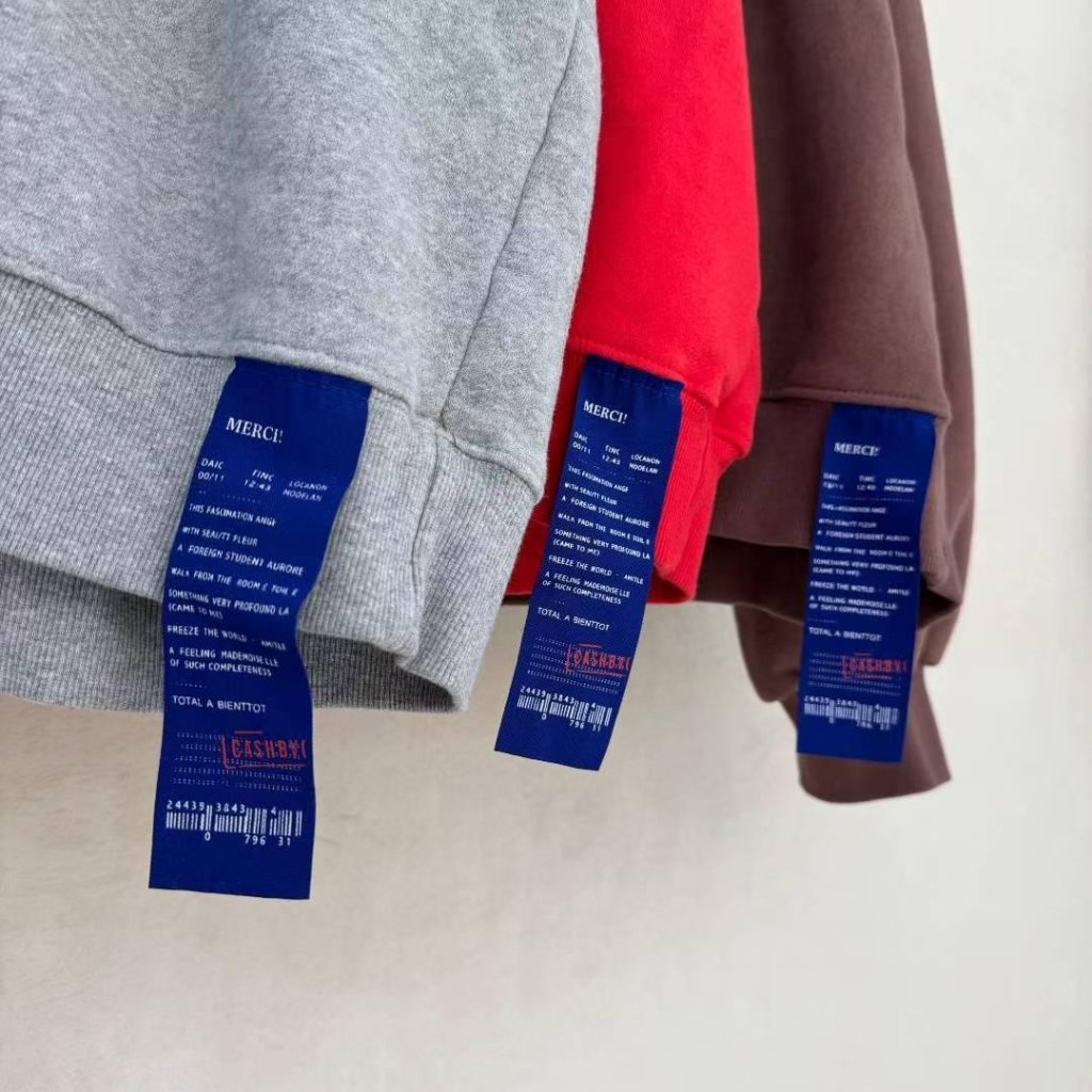 SCOUT 冬季 ️新款 Label 抓毛淨色衞衣 S9 W54'L25 - BLOOMKOREA FASHION