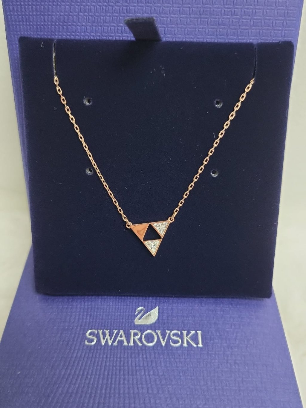 Swarovski necklace sml crystal/rose gold 5528935 - 陳記美加代購
