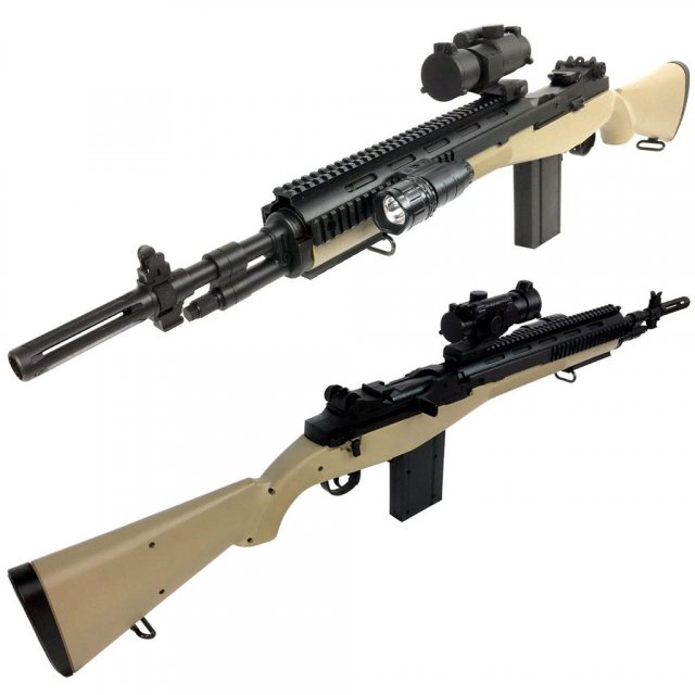AGM M14 Spring Power Rifle Short FDE - Gun Mall Hong Kong